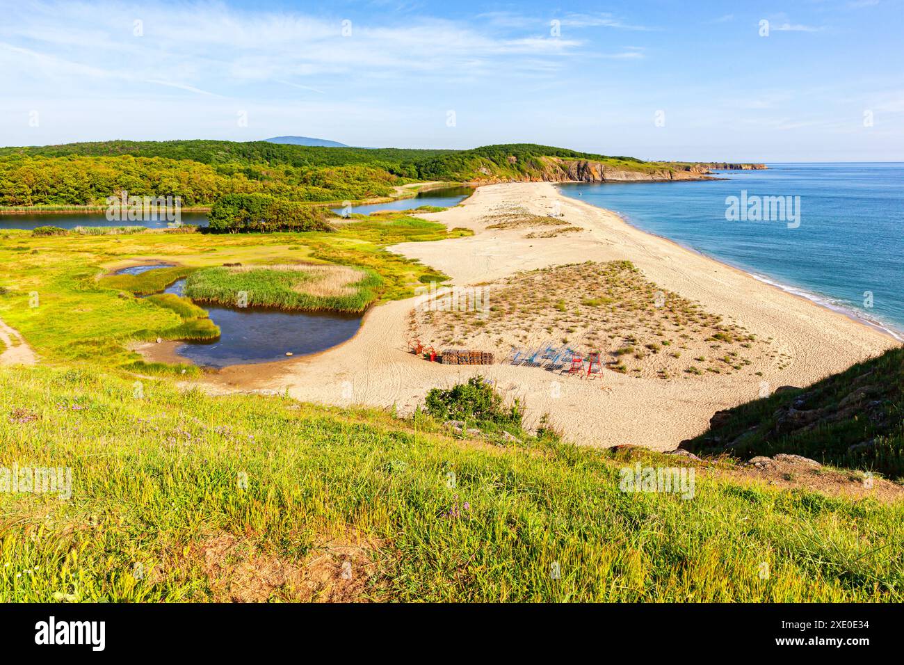 The mouth of the Veleka river, Black Sea, Bulgaria Stock Photo - Alamy