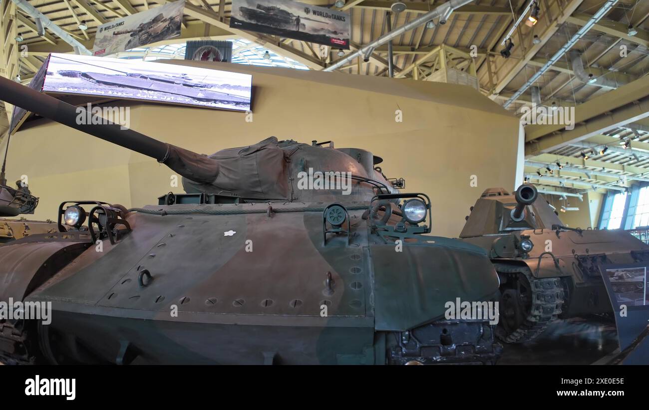 Royal Tank Museum, Amman, Jordan - May 4, 2024: Imposing Type 61 Japanese tank exhibited at the ...
