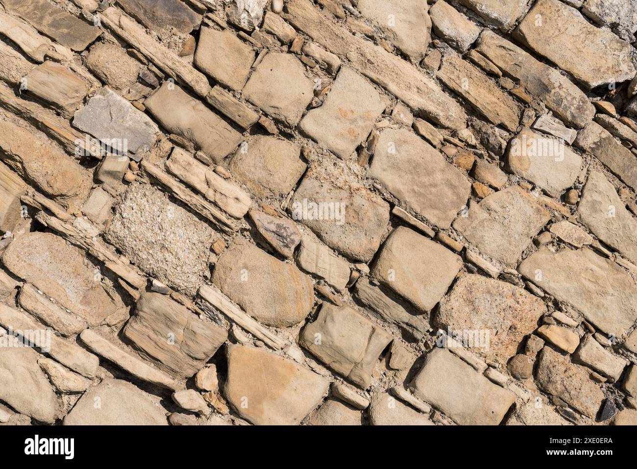 Old irregular stone wall with natural stones - background Stock Photo ...