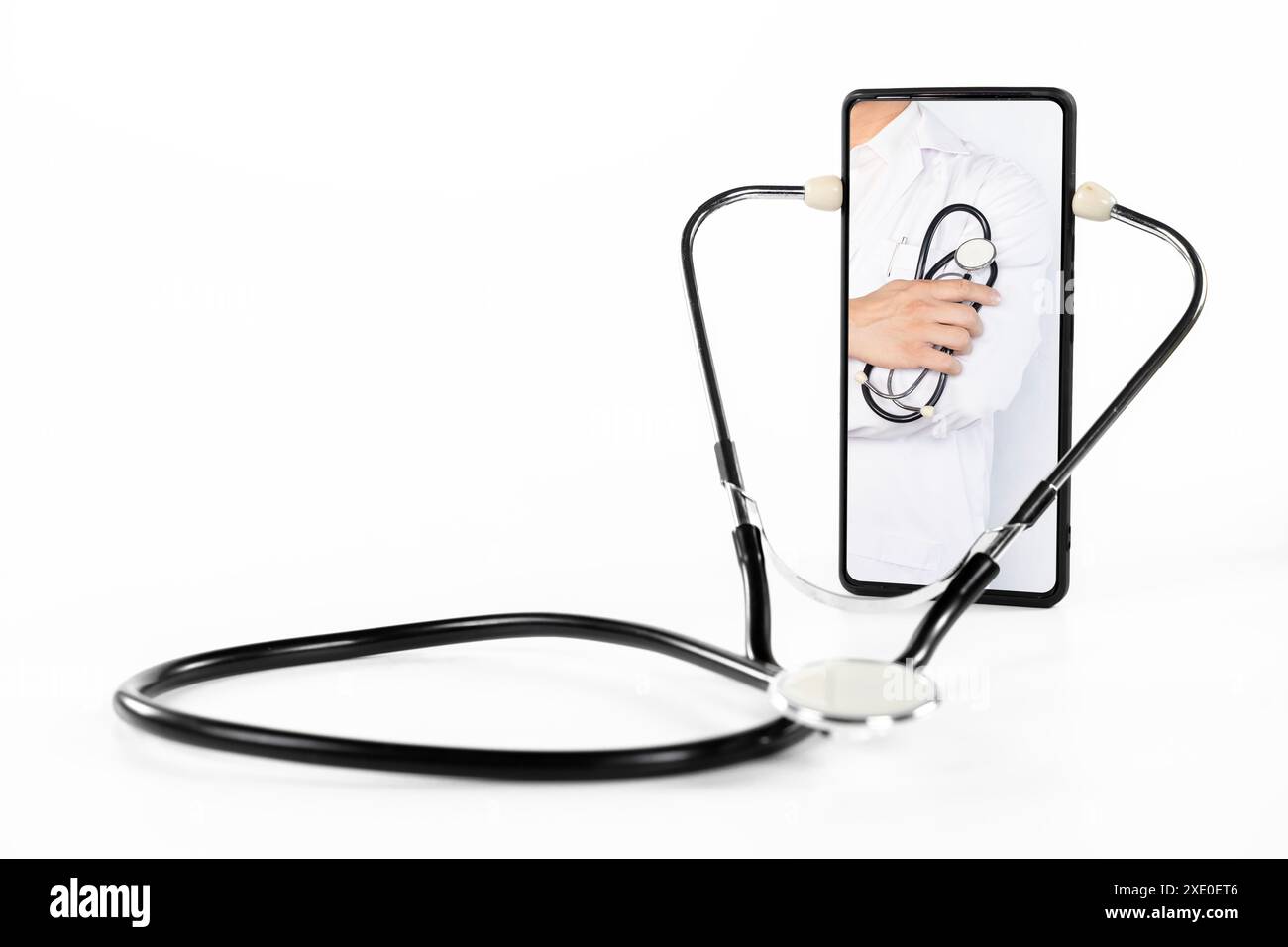 Online health technology smartphone doctor Cut Out Stock Images ...
