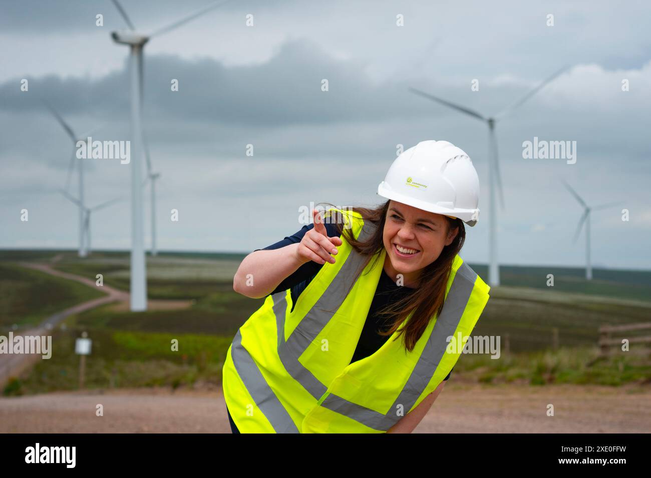 Dunbar, Scotland, UK. 25th June 2024. Deputy First Minister Kate Forbes ...