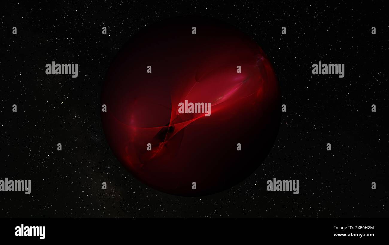 Glow sphere planet structure in space Stock Photo - Alamy