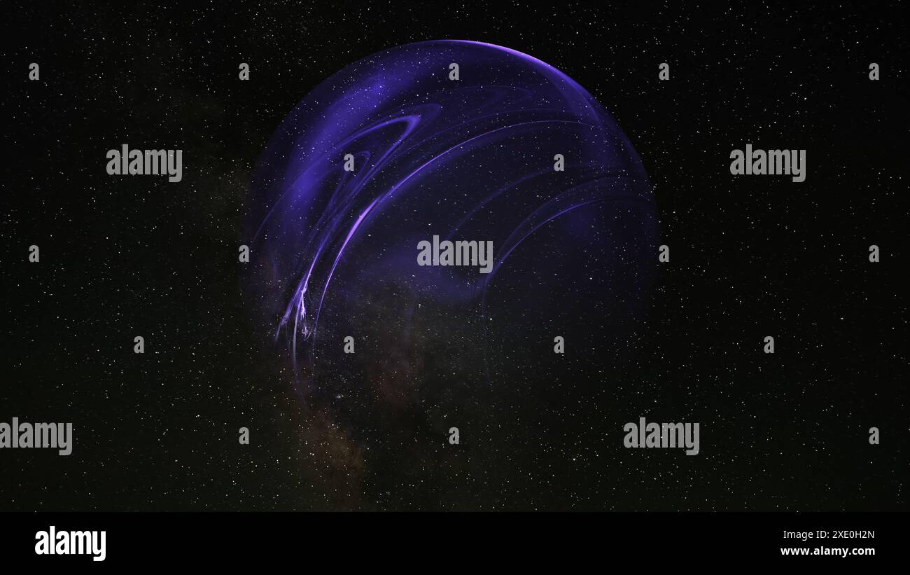 Glow sphere planet structure in space Stock Photo - Alamy