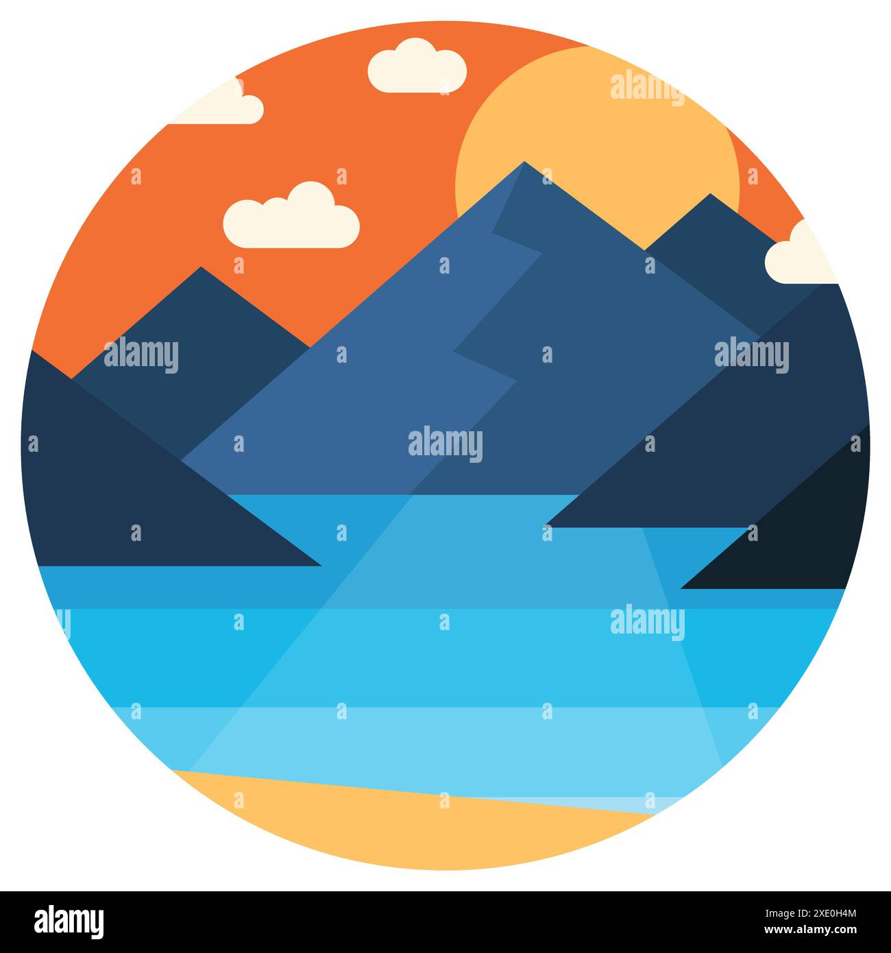 Landscape view with mountains in the background Cut Out Stock Images ...