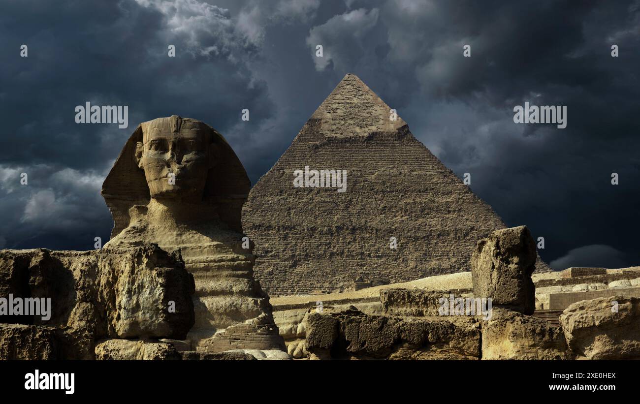 Sphinx egypt clouds hi-res stock photography and images - Alamy