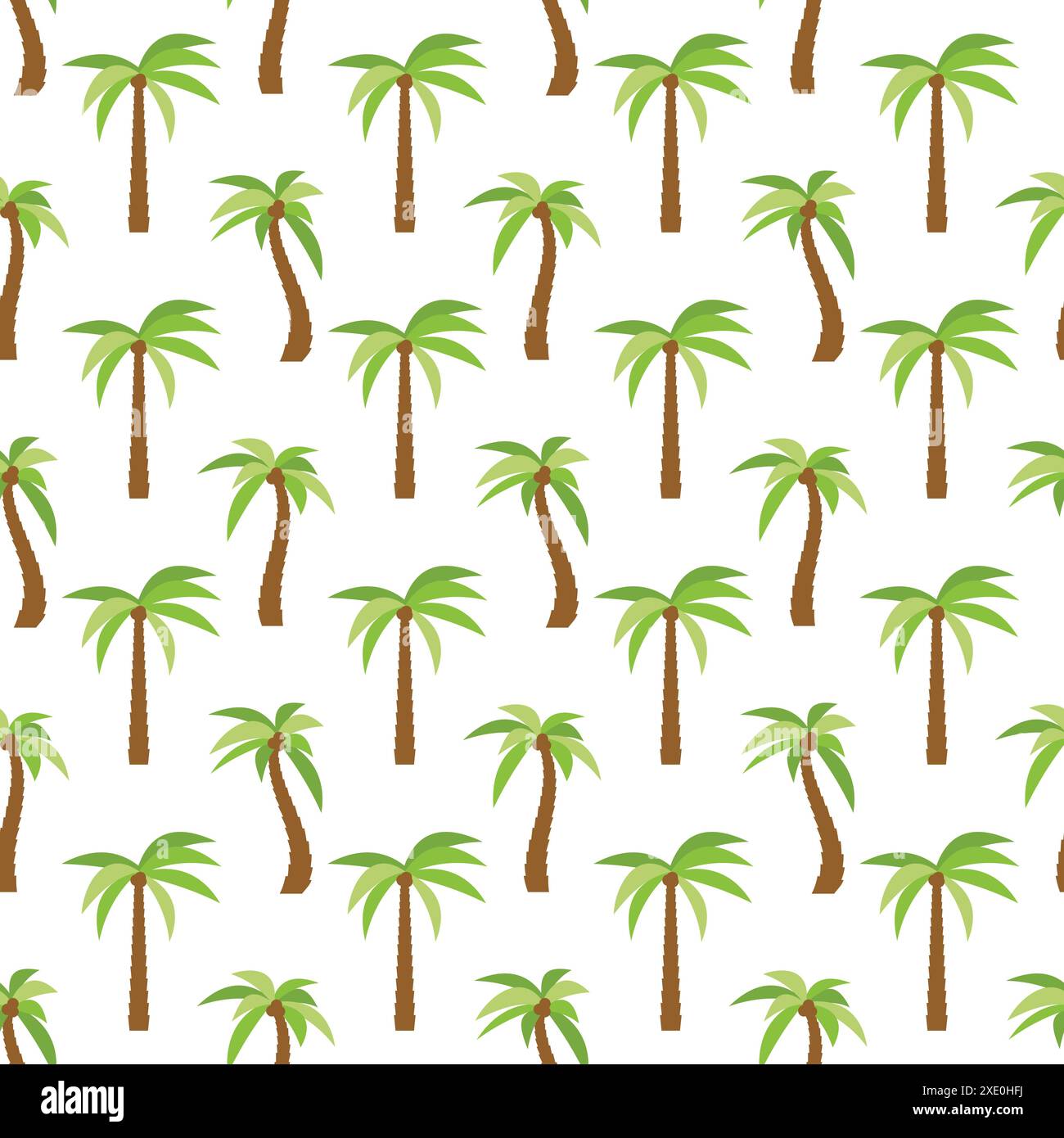 Seamless Pattern with palm trees. Colorful summer background. Vector ...