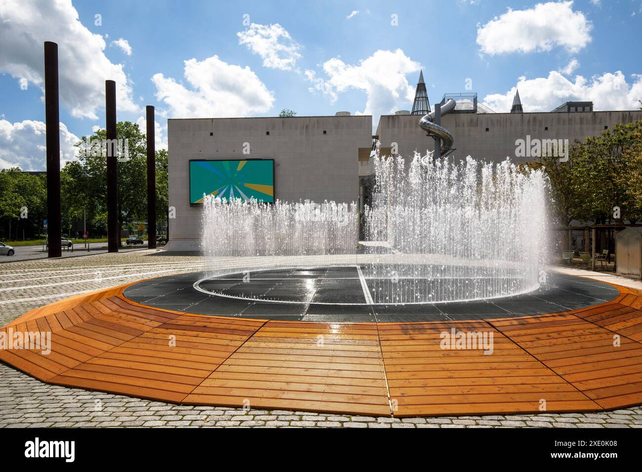 fountain in front of the Art and Exhibition Hall of the Federal ...