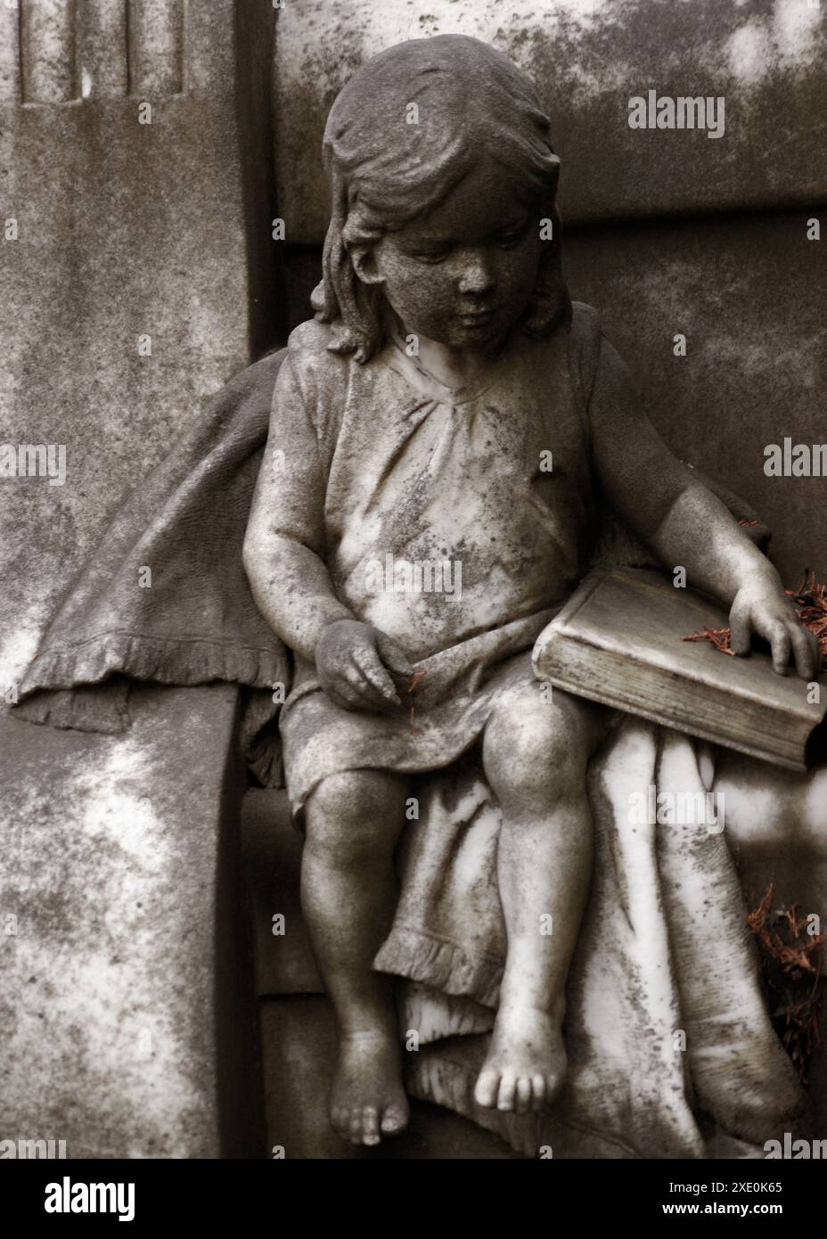 Children statue in a graveyard vienna Stock Photo - Alamy