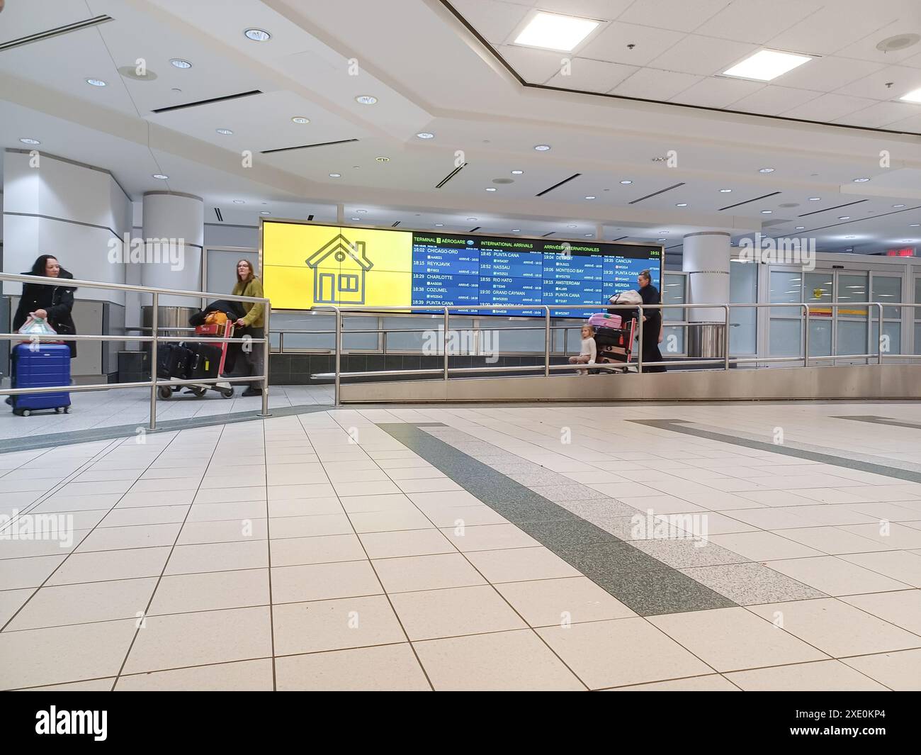 Toronto, ON, Canada - June 21, 2024: Inside view of the Toronto Pearson International Airport ...