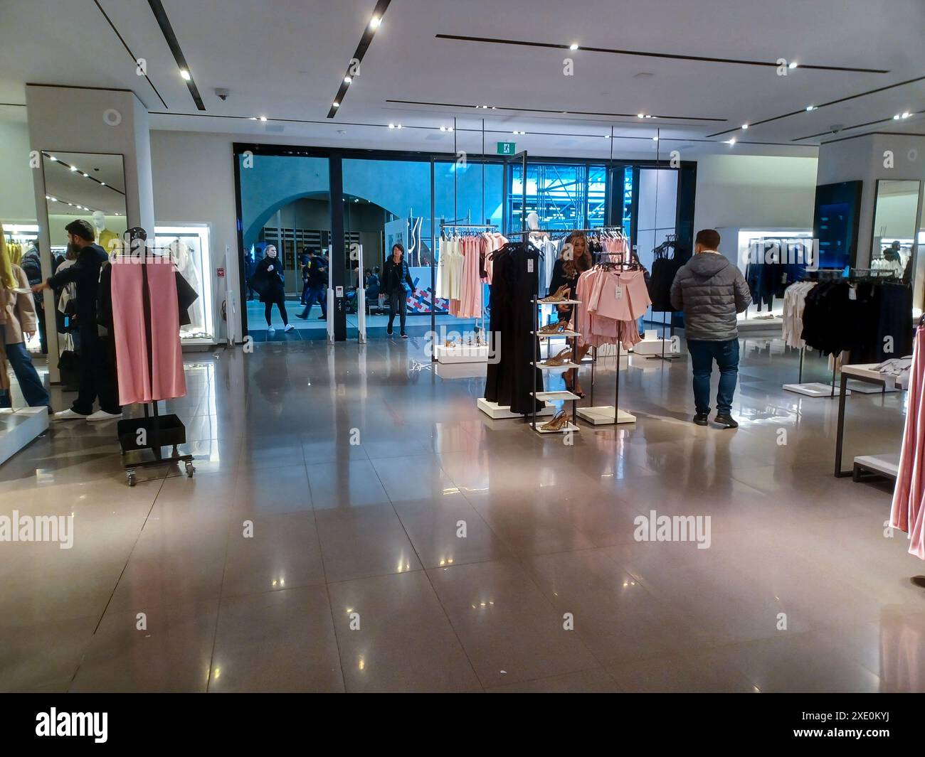 Toronto, On, Canada - June 21, 2024: View of shelves and racks with ...