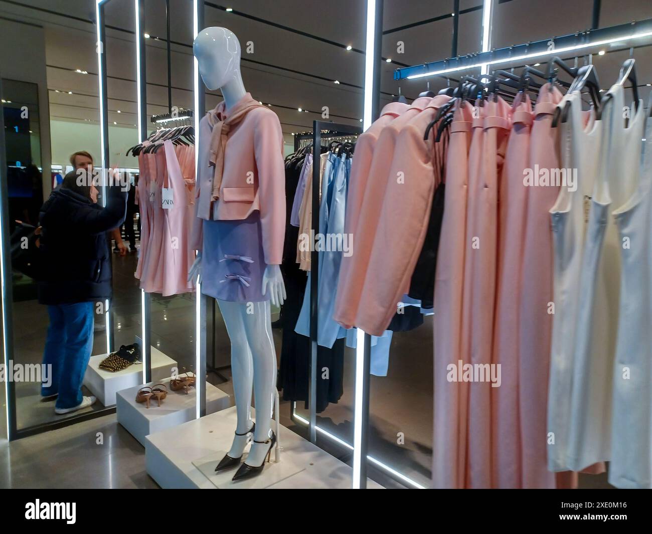 Toronto, On, Canada - June 21, 2024: View of shelves and racks with ...