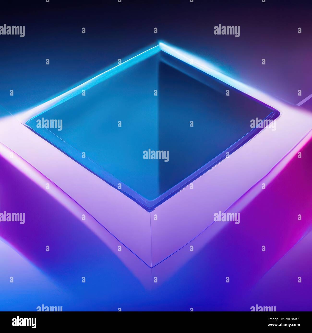 3d render squares glass hi-res stock photography and images - Alamy