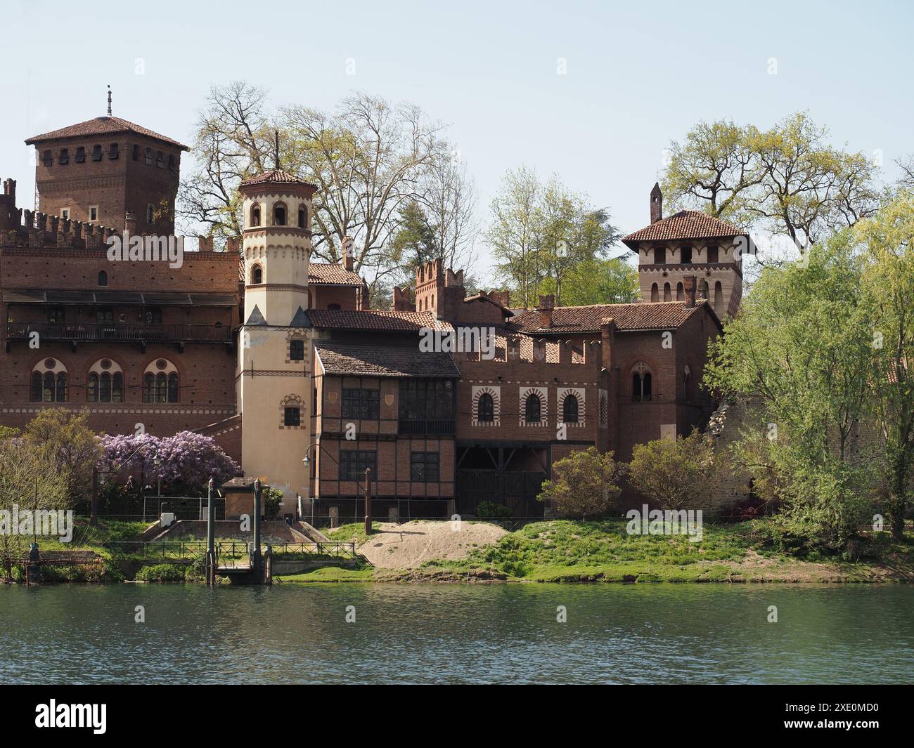 Medieval Castle in Turin Stock Photo - Alamy