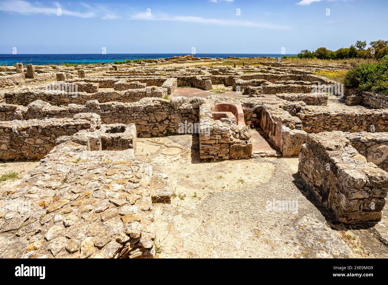 The archaeological site of Kerkouane, Tunisia Stock Photo - Alamy