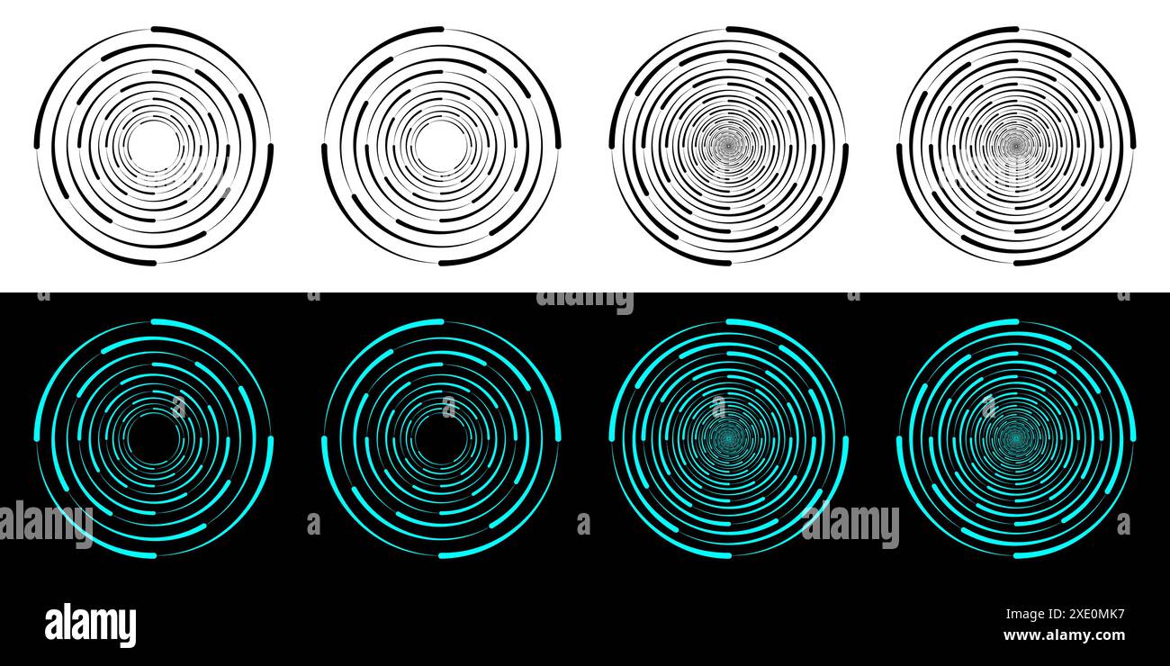 Dynamic transition illusion lines in a circle Stock Vector Image & Art ...