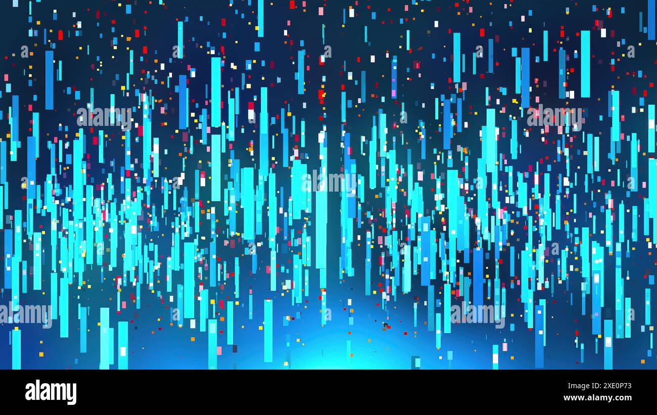 Digital particles dynamic background hi-res stock photography and ...