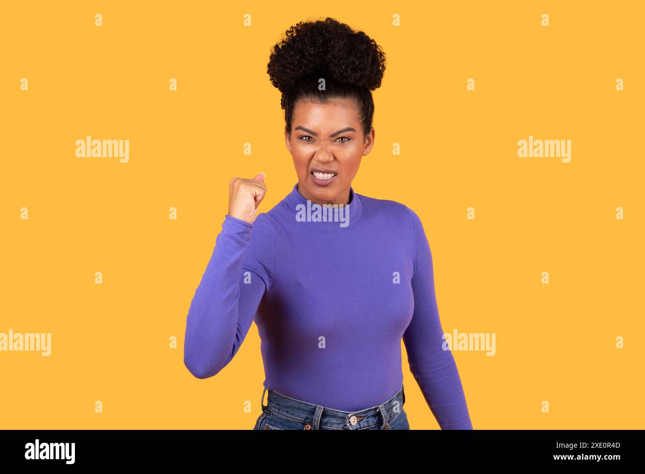 Portrait angry young latin woman hi-res stock photography and images ...