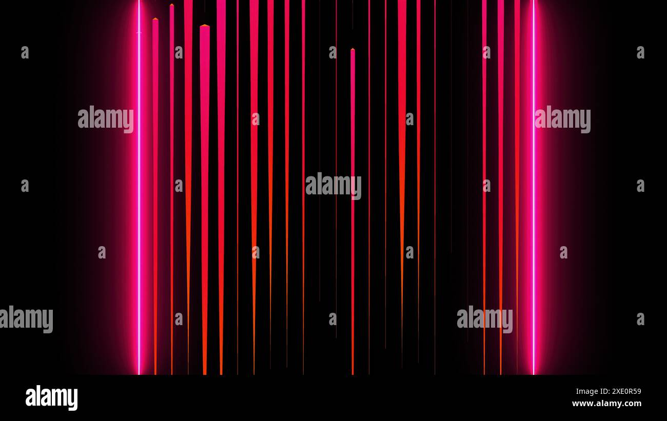 Dark tunnel glowing neon lines hi-res stock photography and images - Alamy
