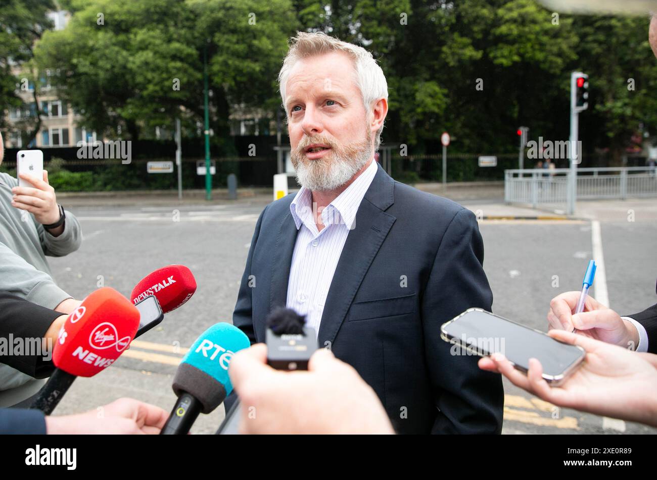 Irish Air Line Pilots' Association (Ialpa) president Mark Tighe arrives ...