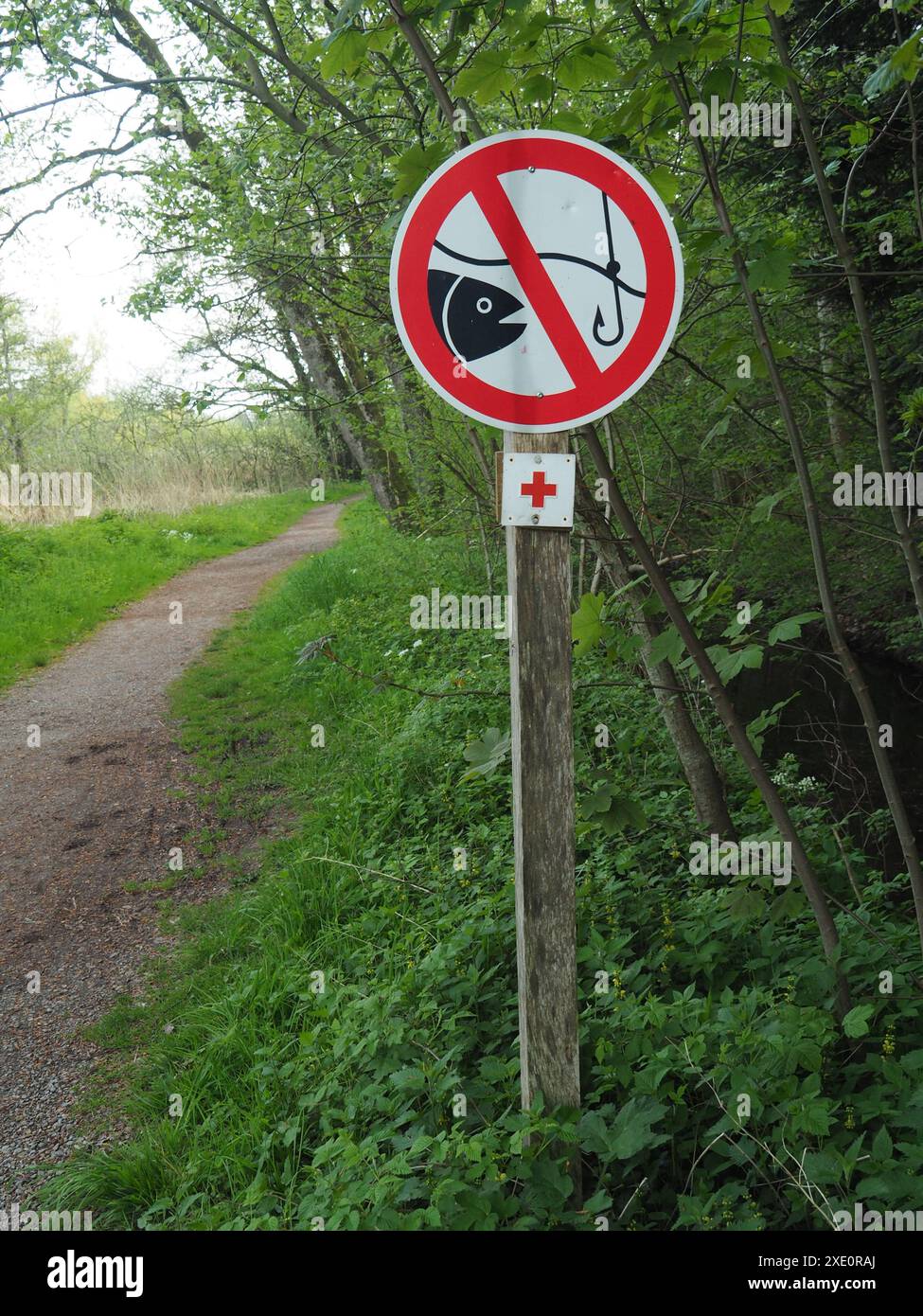 Fishing ban, sign Stock Photo - Alamy
