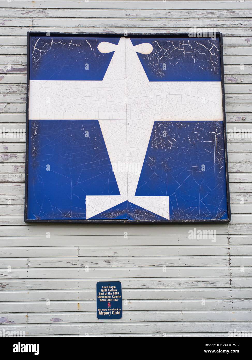 A barn "quilt" located at Grimes Field in Urbana Ohio. A barn quilt is ...