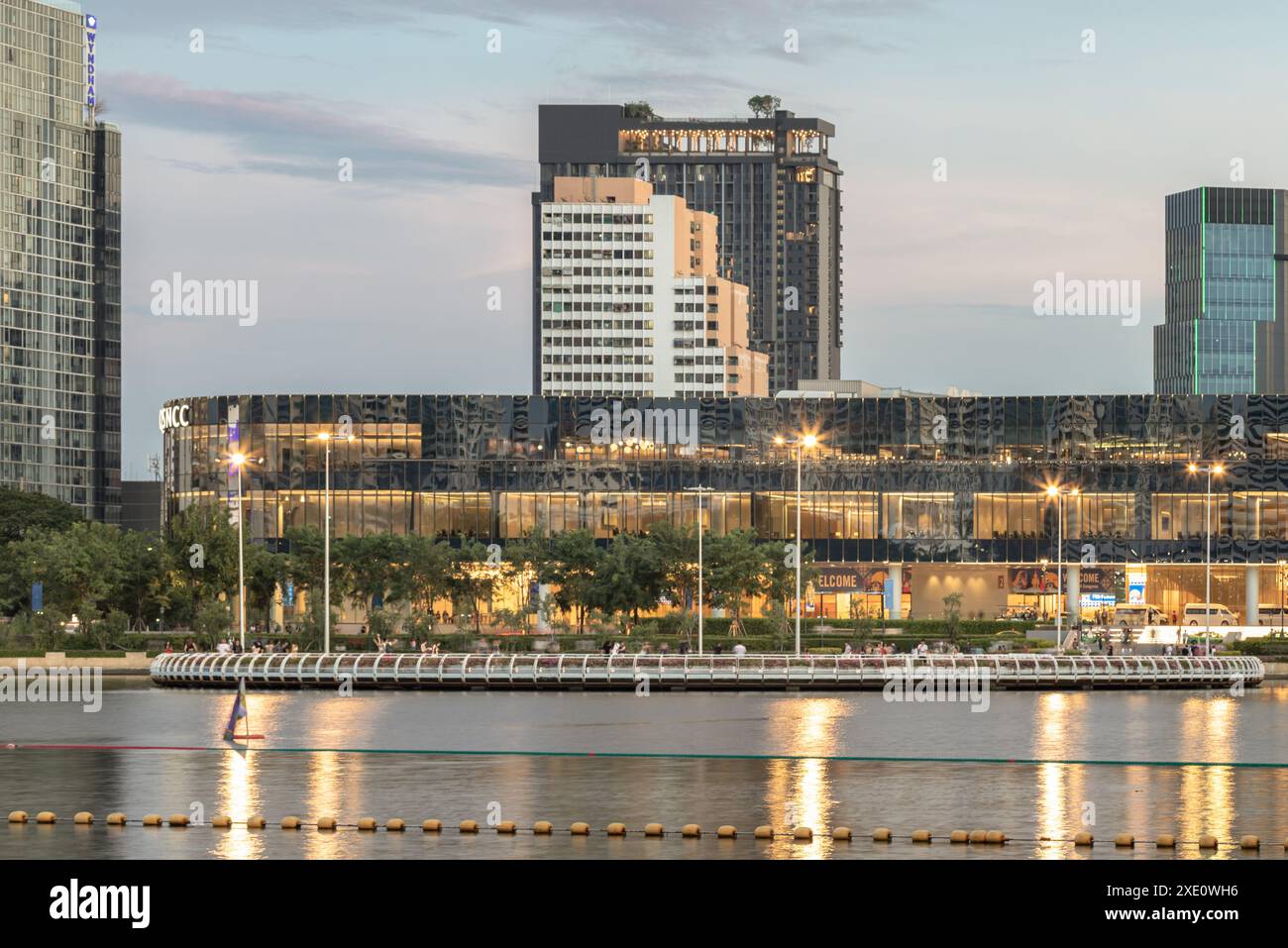 Bangkok, Thailand - 22 Jun, 2024 - Cityscape office buildings with modern architecture with ...