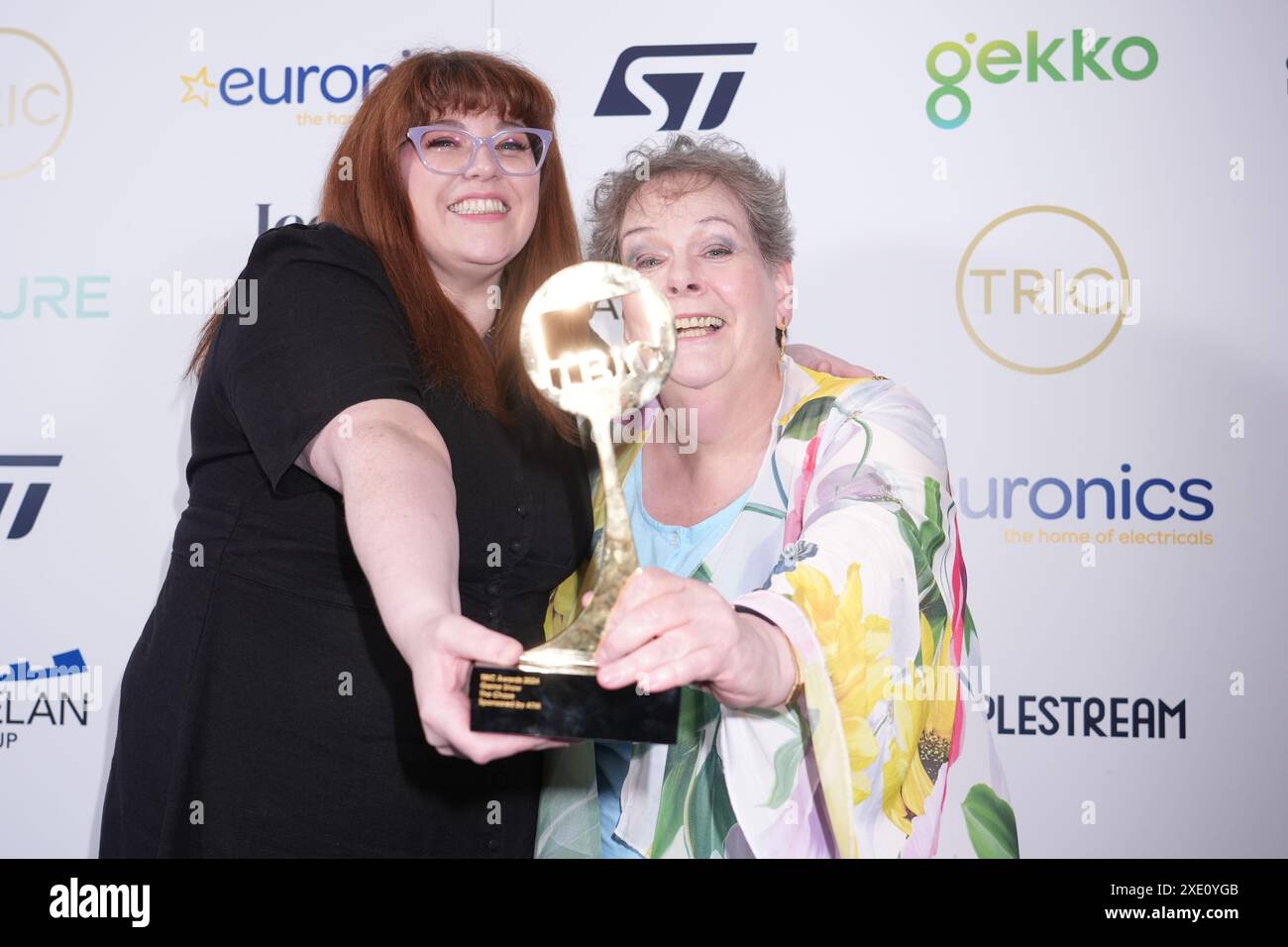 Jenny Ryan and Anne Hegerty with the Gameshow award won by The Chase ...
