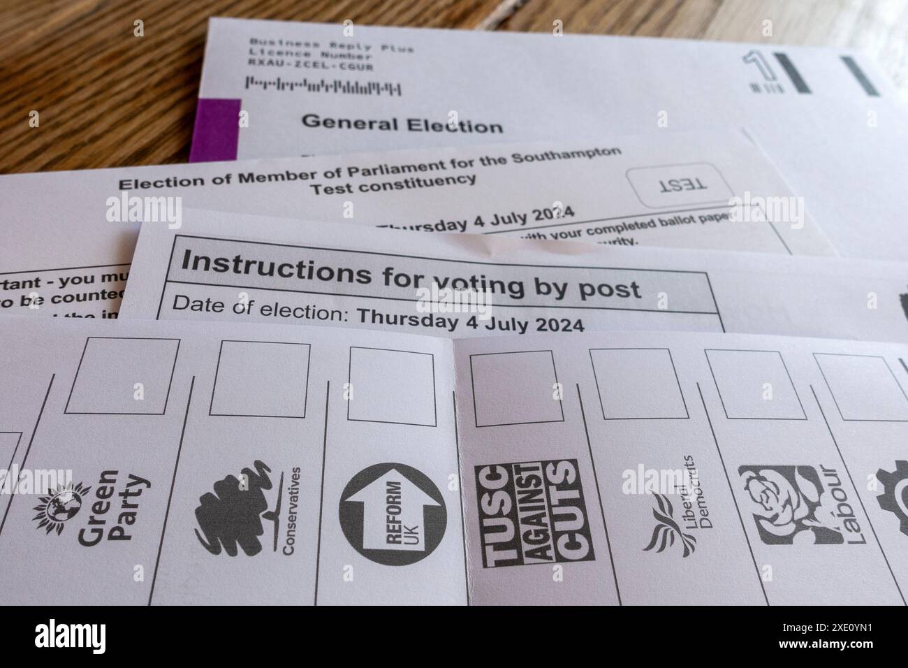Instructions for Voting by Post in the UK General Election on July 4th ...