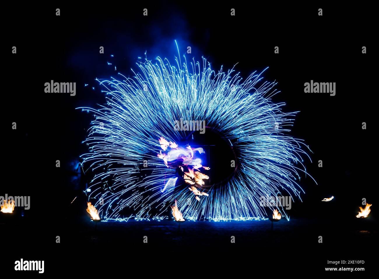 Fire dancer traditional black hi-res stock photography and images - Alamy