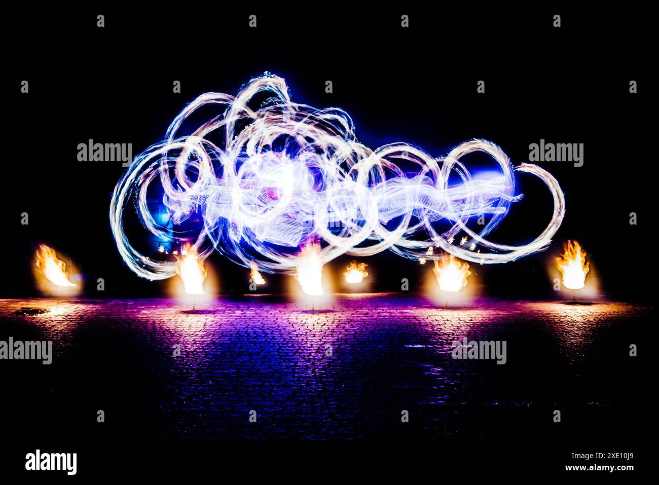 Fire dancer traditional black hi-res stock photography and images - Alamy