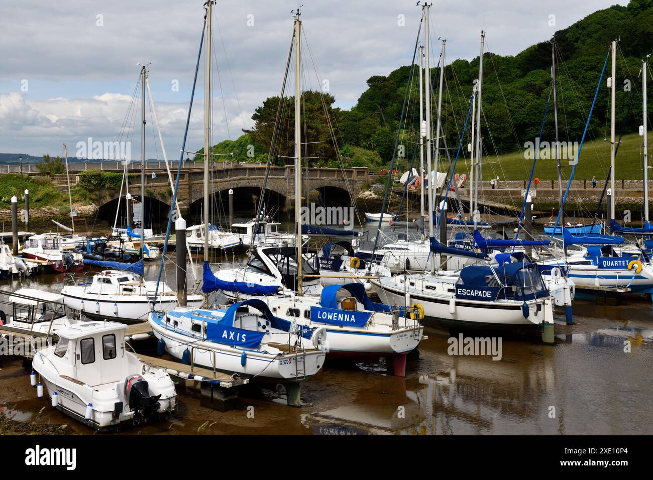 Axmouth Harbour in the Summer Devon England uk Stock Photo - Alamy