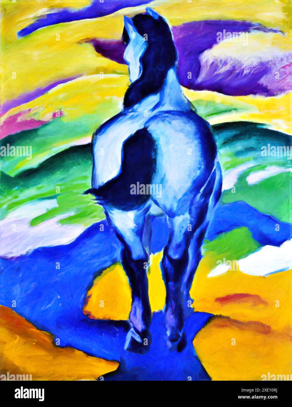 Vibrant oil painting horse hi-res stock photography and images - Alamy