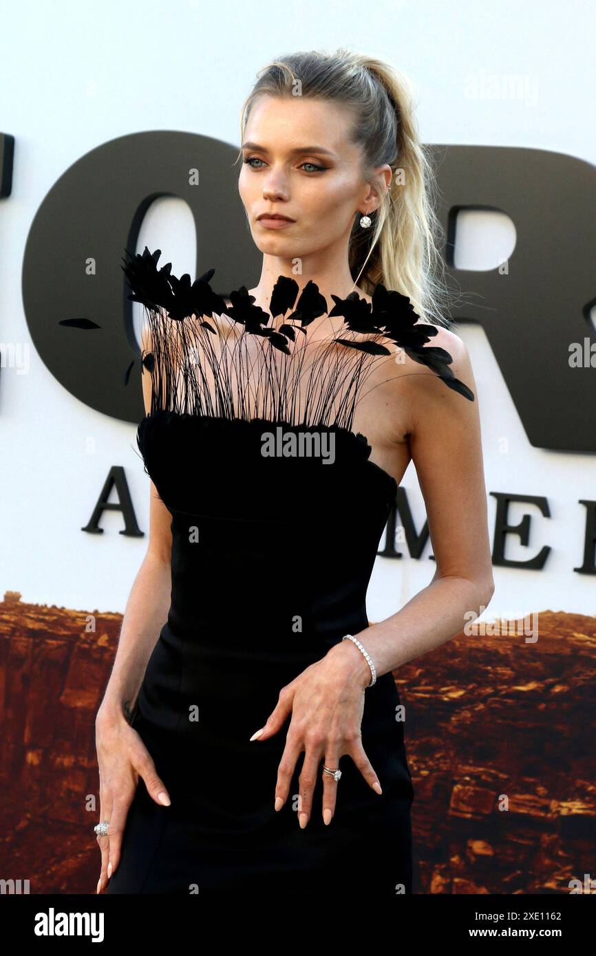 California, USA. June 24, 2024. Abbey Lee at arrivals for HORIZON: AN ...