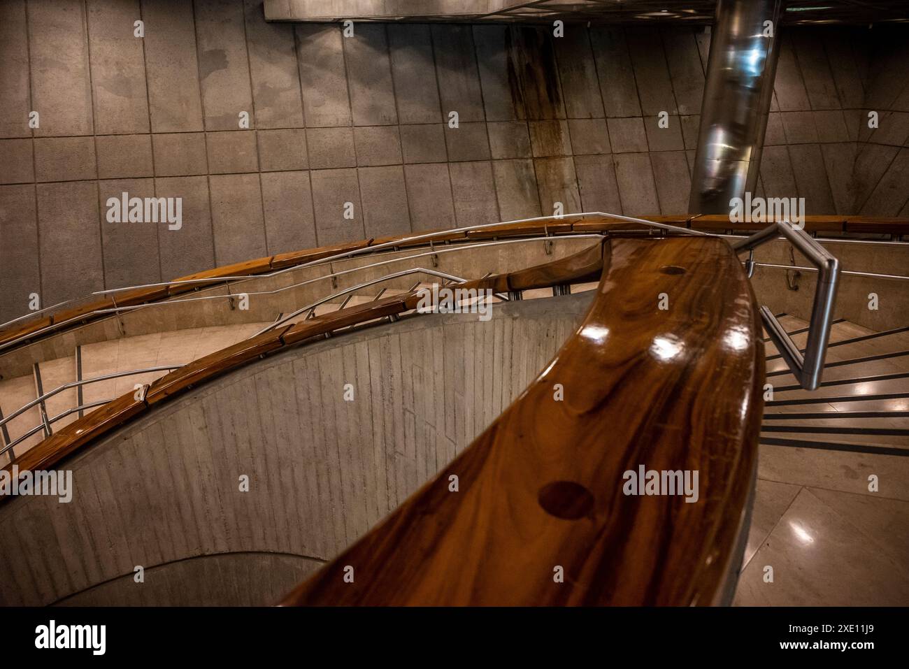 Contemporary interior architecture of the Pre-Columbian Gold Museum ...