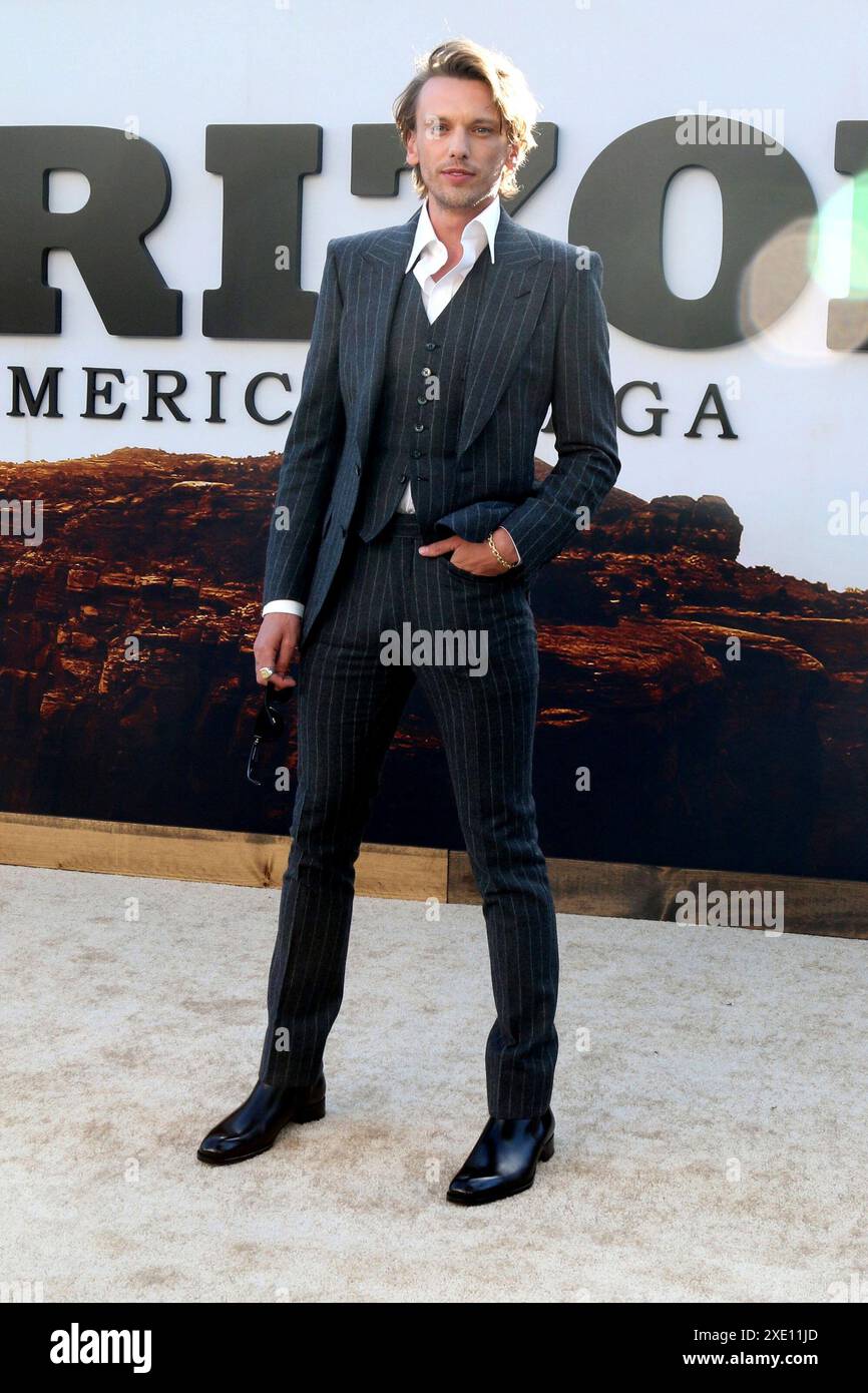 California, USA. June 24, 2024. Jamie Campbell Bower at arrivals for ...