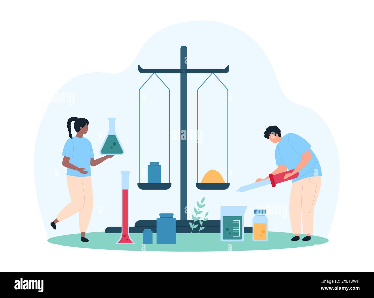 Weigh materials Cut Out Stock Images & Pictures - Alamy