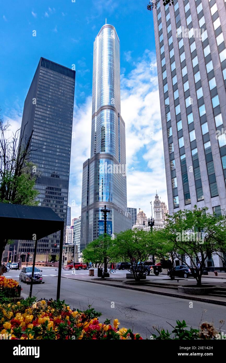 Chicago Illinois downtown scenes and architecture Stock Photo - Alamy