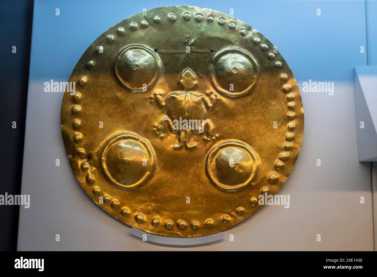 Gold Pre-columbian artefact, Pre-Columbian Gold Museum, San Jose, Costa ...