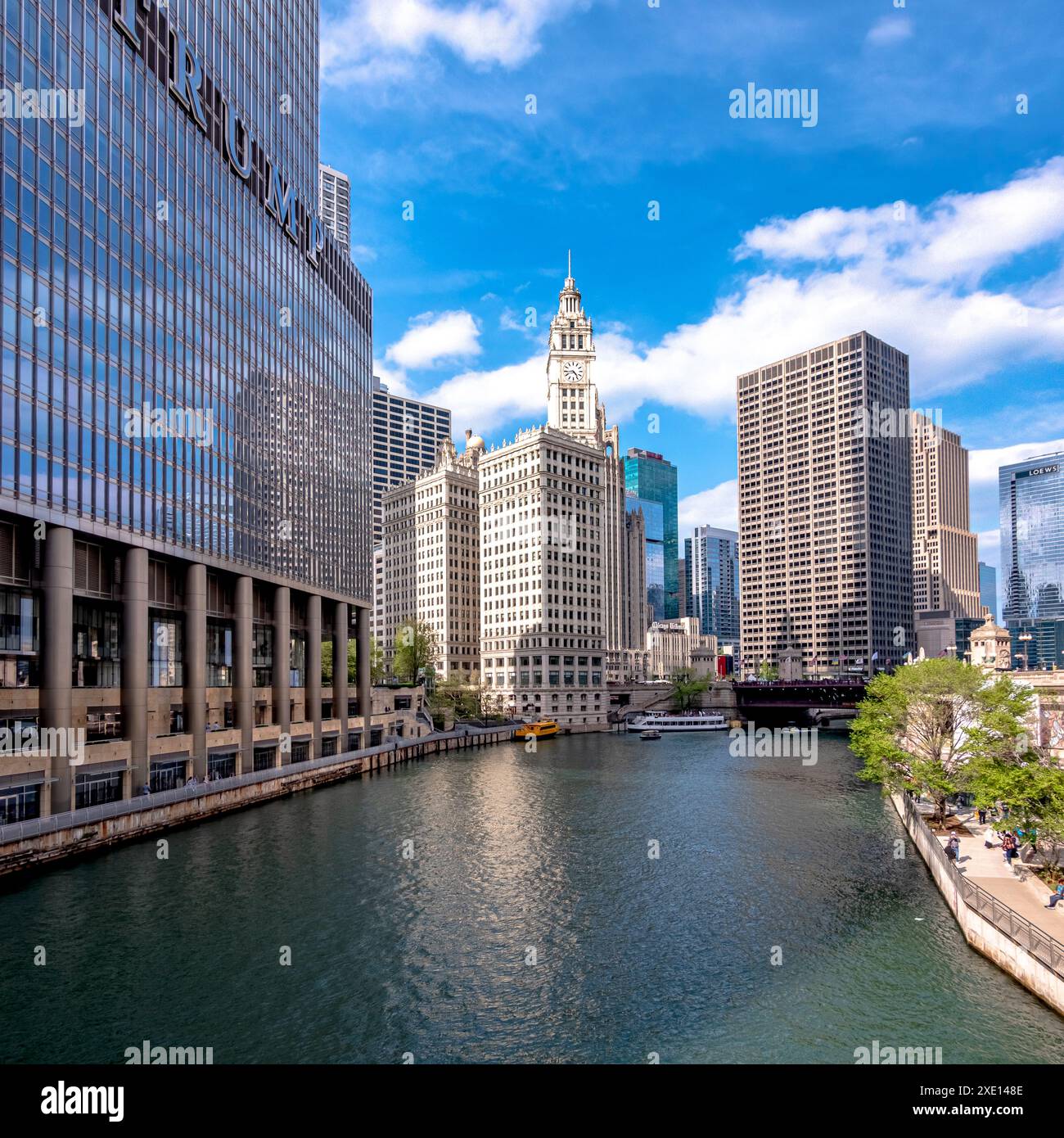 Chicago Illinois downtown scenes and architecture Stock Photo - Alamy