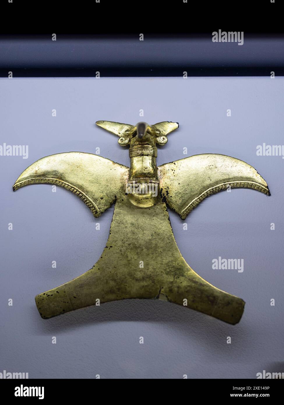 Gold Pre-columbian artefact, Pre-Columbian Gold Museum, San Jose, Costa ...