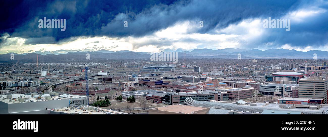 Denver downtown city and street scenes in april Stock Photo - Alamy