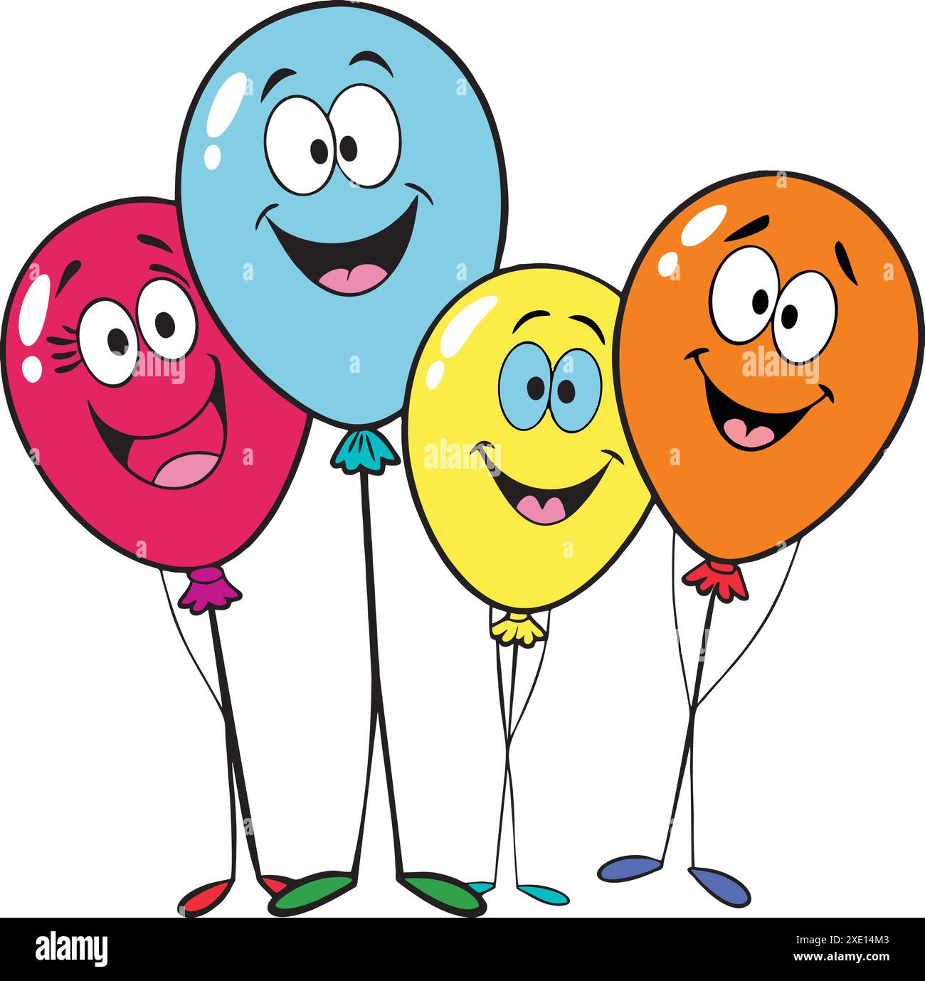 Illustration set glossy bright cartoon Stock Vector Images - Alamy