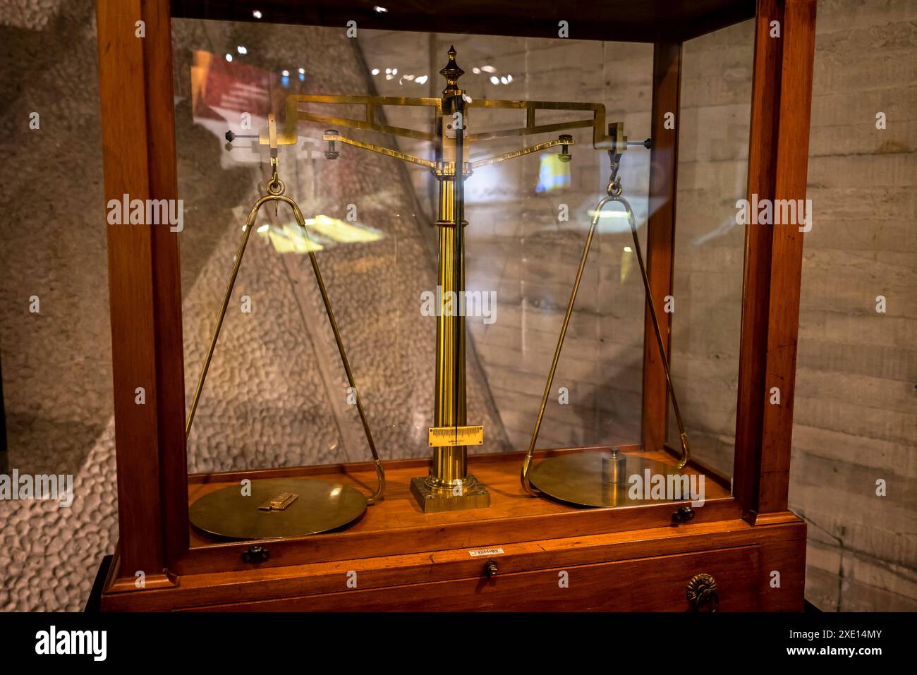 Scales Exhibit in (National Coin Museum), San Jose, Costa, Rica Stock ...