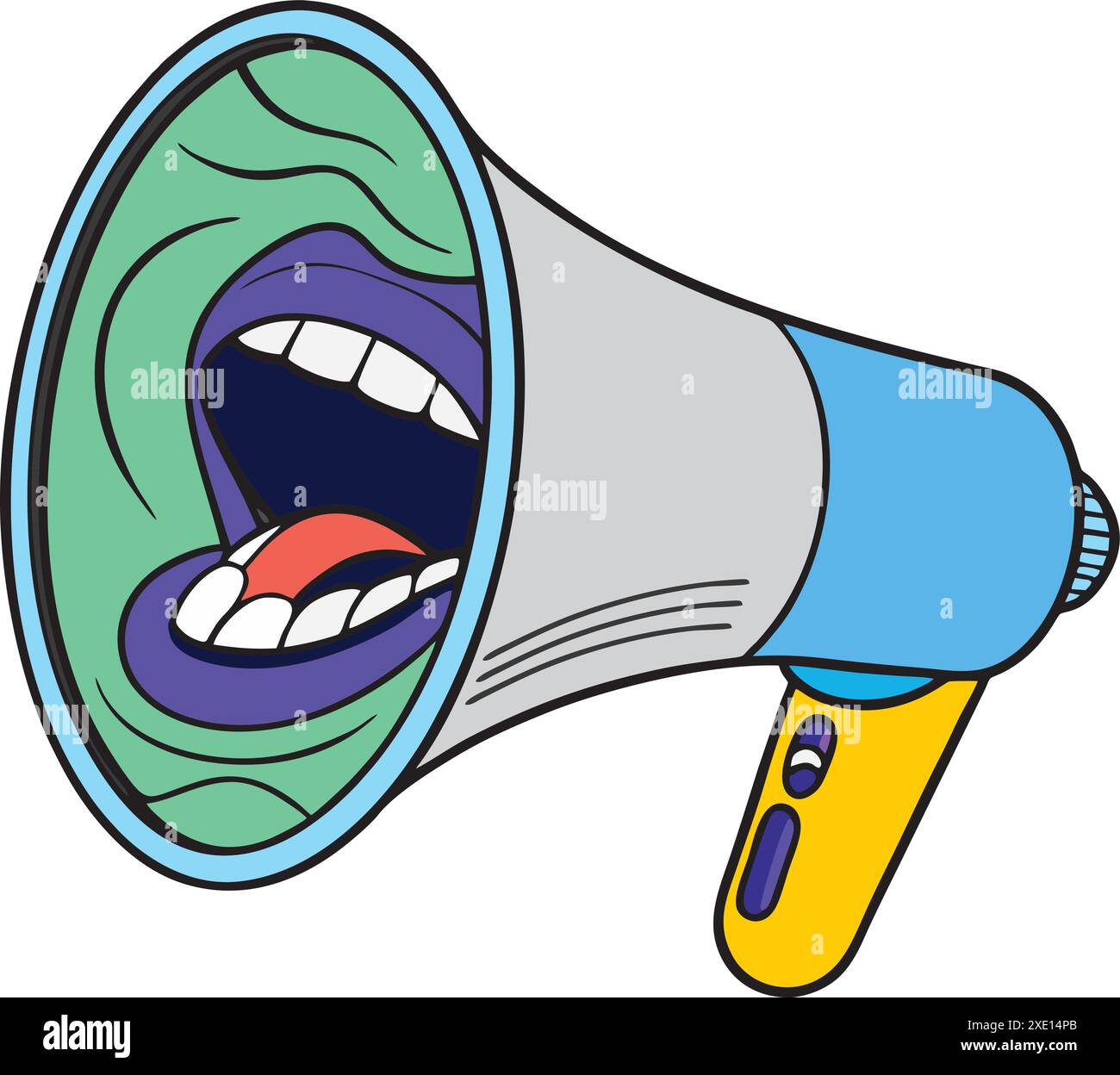 Yelling vector vectors hi-res stock photography and images - Alamy