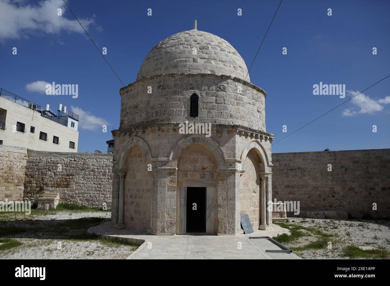 Chapel of Ascension on Mount of Olives built in Crusaders era, Salah Al ...