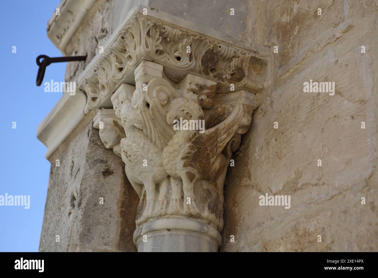 Griffin, architectural detail, capital on a column part of the Chapel ...
