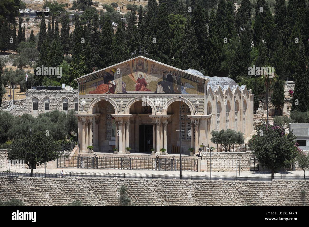 The Church of all Nations or the Church of the Rock of Agony, a ...