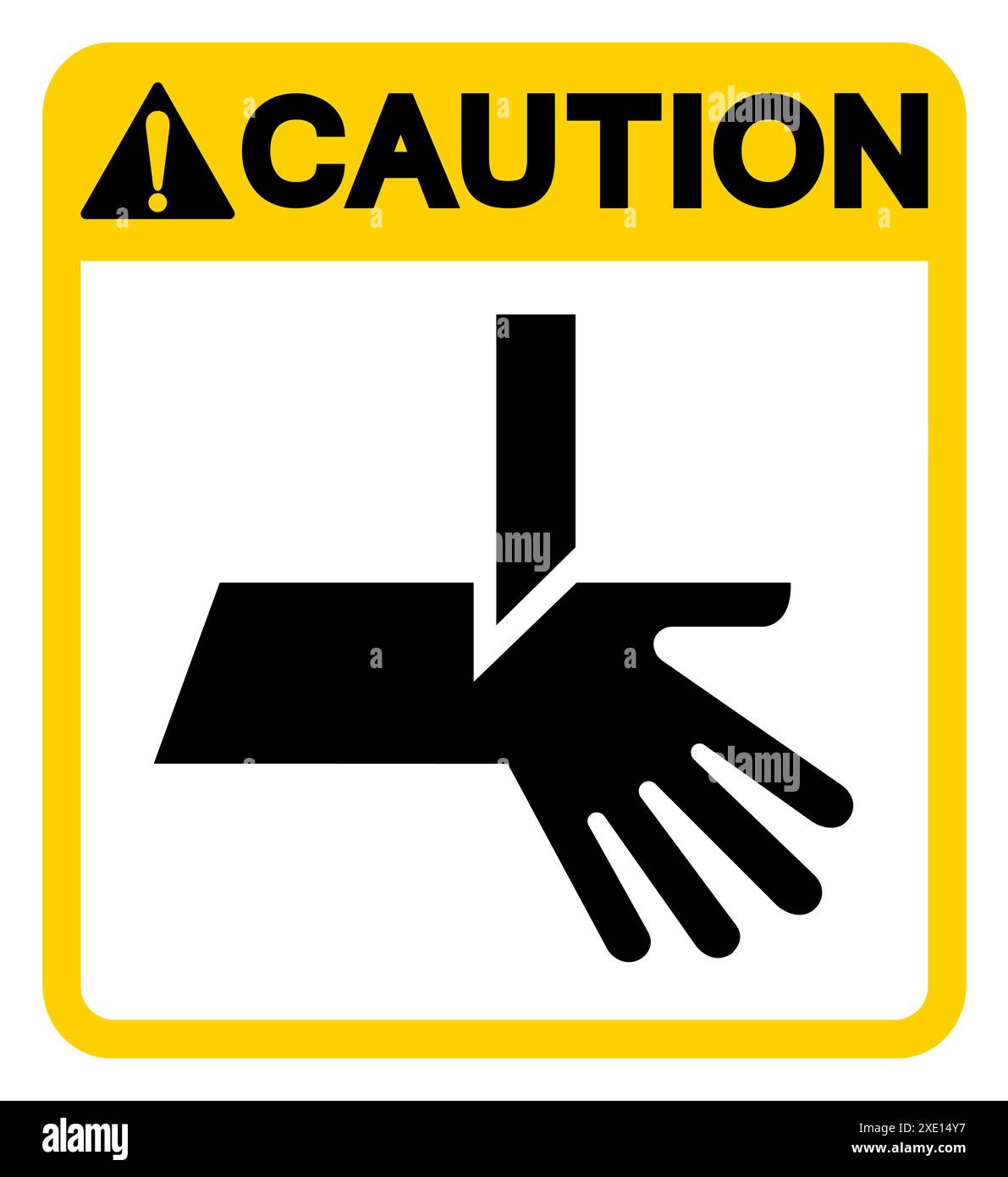 Caution Cutting Hand Hazard Symbol Sign, Vector Illustration, Isolate ...