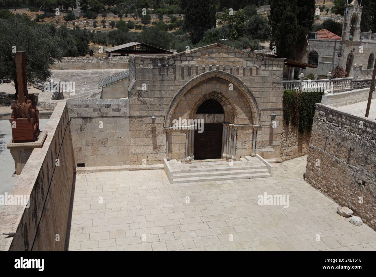 12th century Crusaders Church of Mary's Tomb or Church of Assumption at ...