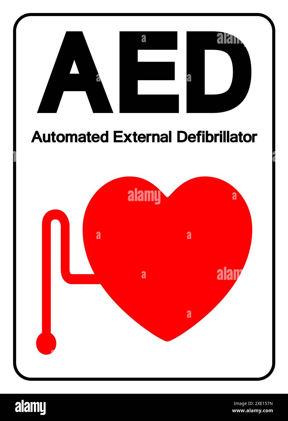 AED Automated External Defibrillator Symbol Sign, Vector Illustration ...